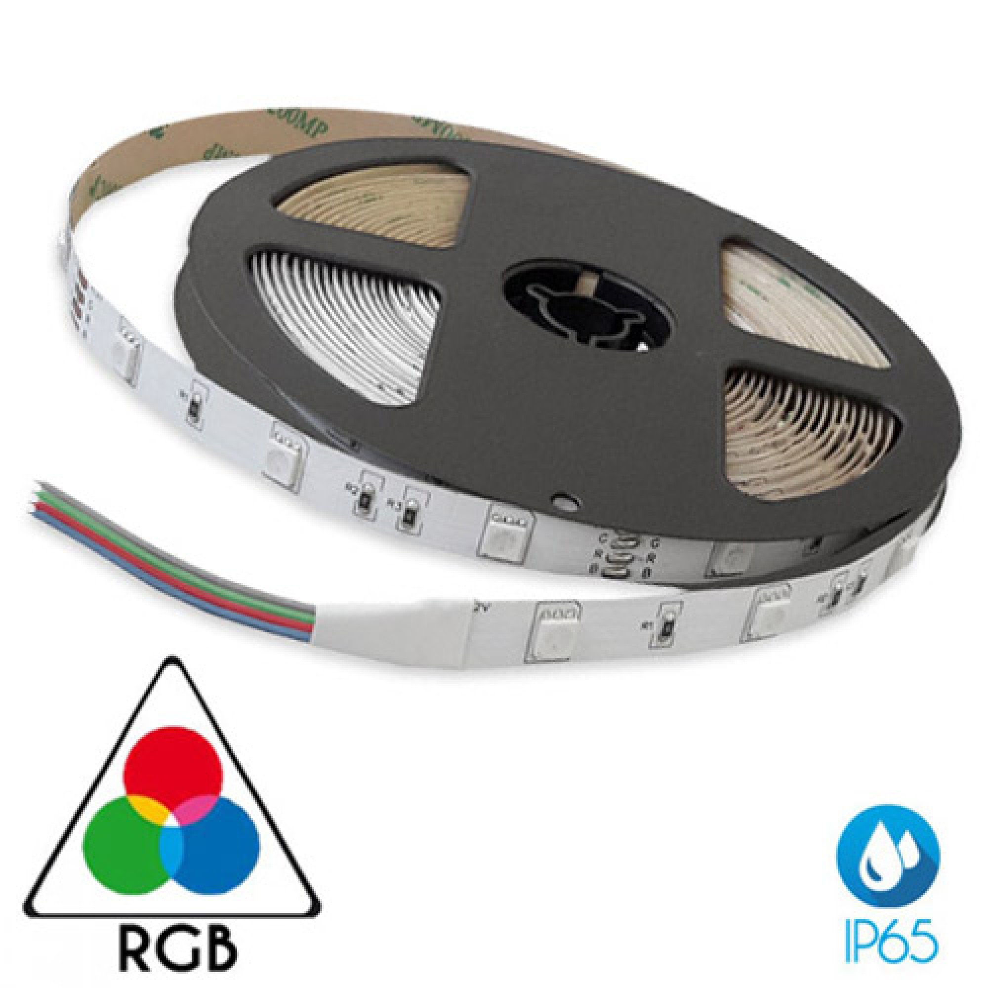 Ταινία Led Αυτοκόλλητη 14.4W 12V IP20 RGB TΩRA 5 μέτρα CUBALUX