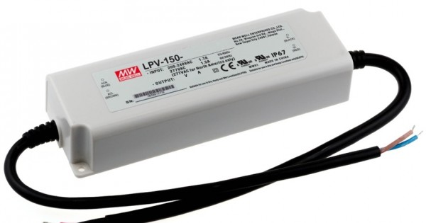 Αδιάβροχα 12V DC : MEAN WELL LPV SERIES ― Σταθερής Τάσης 150 Watt 12 ...