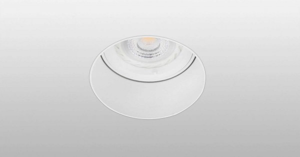 Χωνευτό Σποτ Στρογγυλό Λευκό Trimless 1xGU10 FRESH - FARO