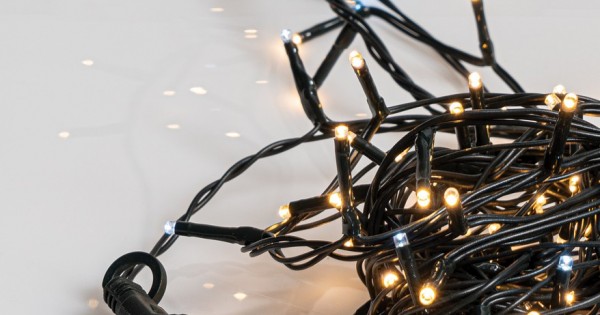1000Led Λαμπάκια Cluster Επεκτεινόμενα Σταθερά Ip44 ,Με Πράσινο Καλώδιο ...