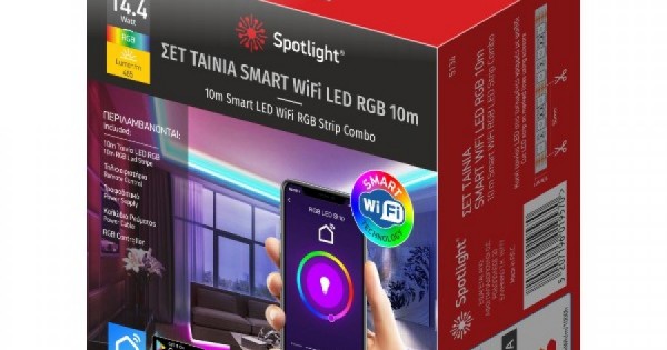 ΣΕΤ Ταινία LED RGB WiFi 12V Στεγανή IP65 ...