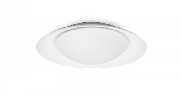 Πλαφονιέρες : LED Μεταλλικό Φωτιστικό Οροφής 15W Σε Λευκό Χρώμα Ø390 ...