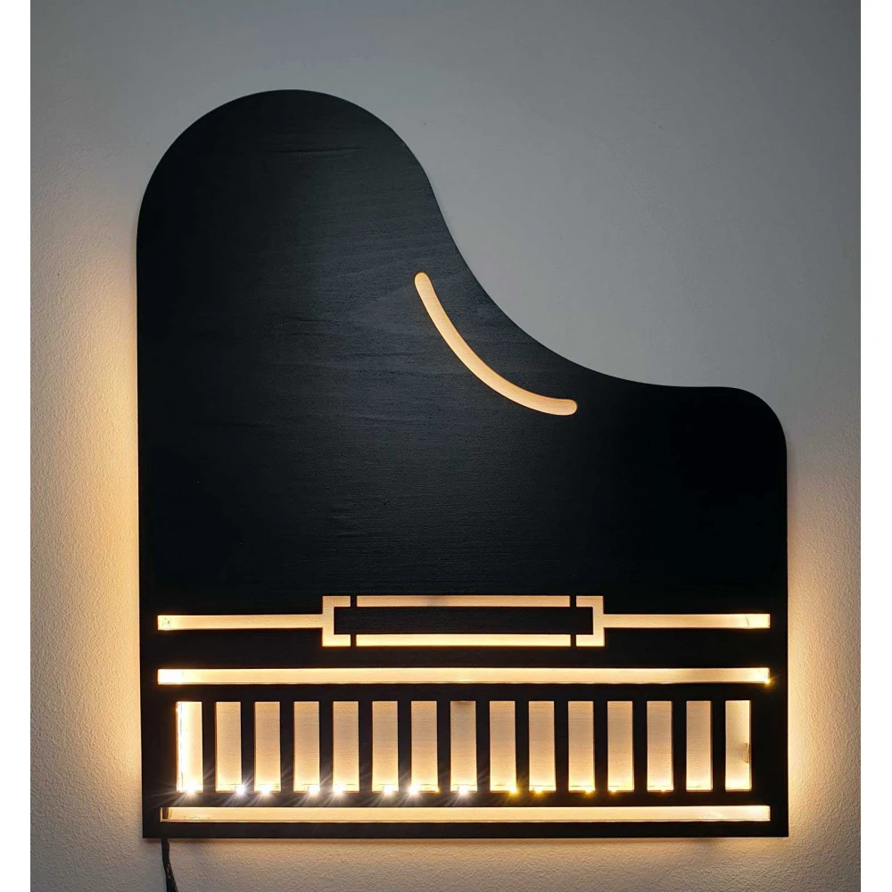 Custom LED Φωτιστικό Τοίχου Πιάνο - Χειροποίητο ...